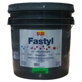 Pintura impermeabilizante base látex Fastyl blanco satinado 18.93 L (5 ...