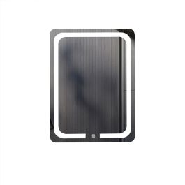 Espejo rectangular led (80 x 60) cm borde escarchado 13.000 K ...