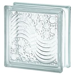 Vidrio block brillante Marina transparente (19 x 19 x 8) cm ...